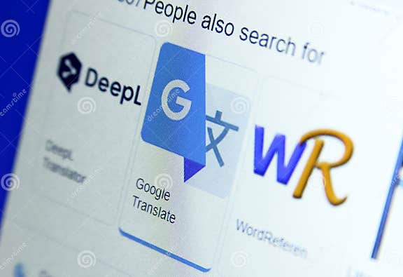 Google Translate and Deepl Logos Editorial Photography - Image of ...