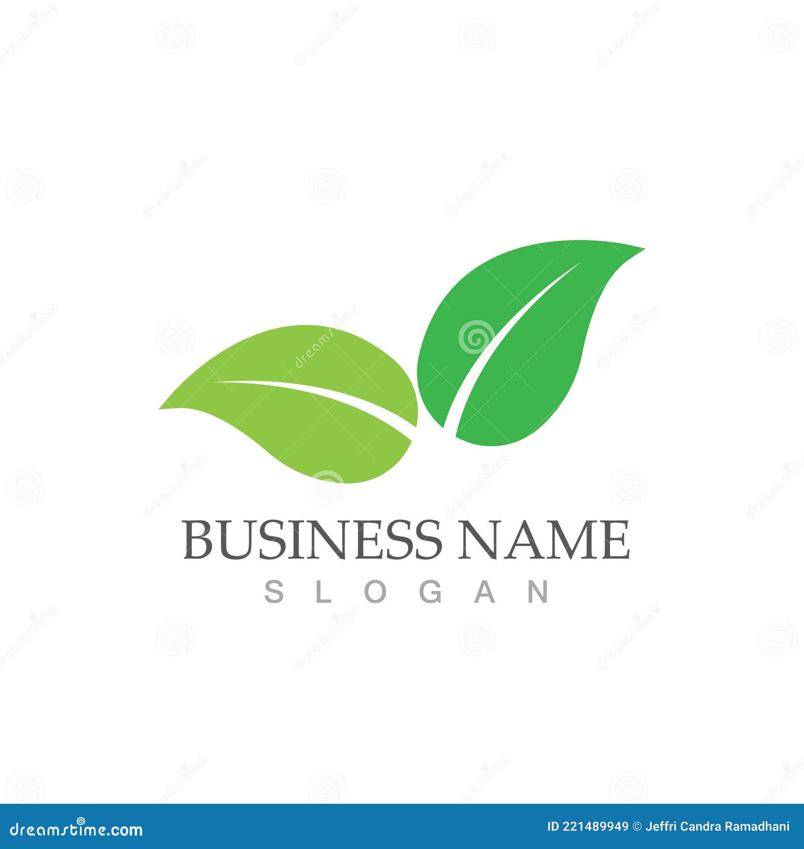 Logos of Green Tree Leaf Ecology Stock Vector - Illustration of hand ...