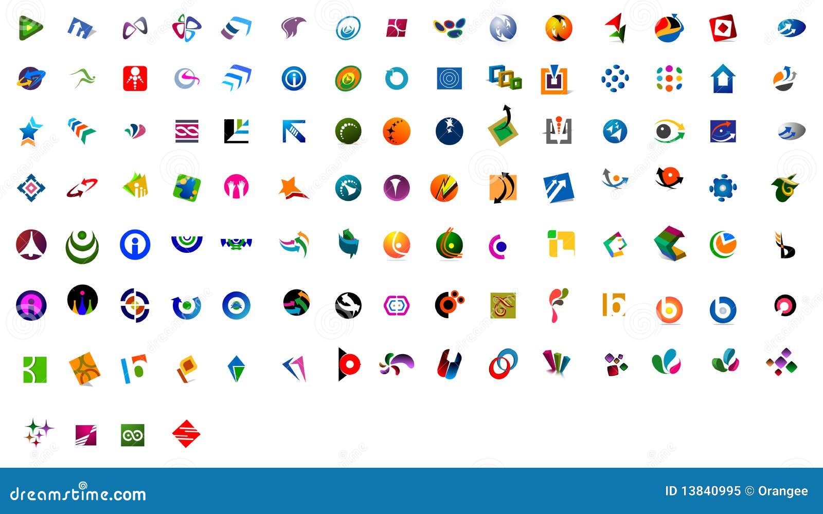 Logos Modernes - 109 Numéros Illustration de Vecteur - Illustration du ...