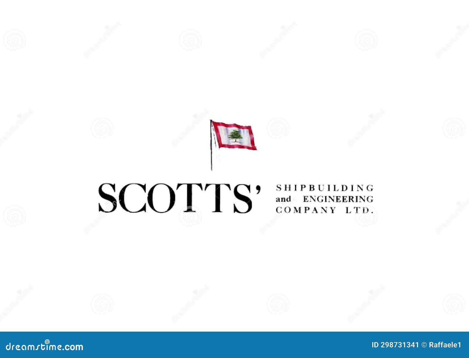 Logo Scotts Shipbuilding stock illustration. Illustration of fast ...