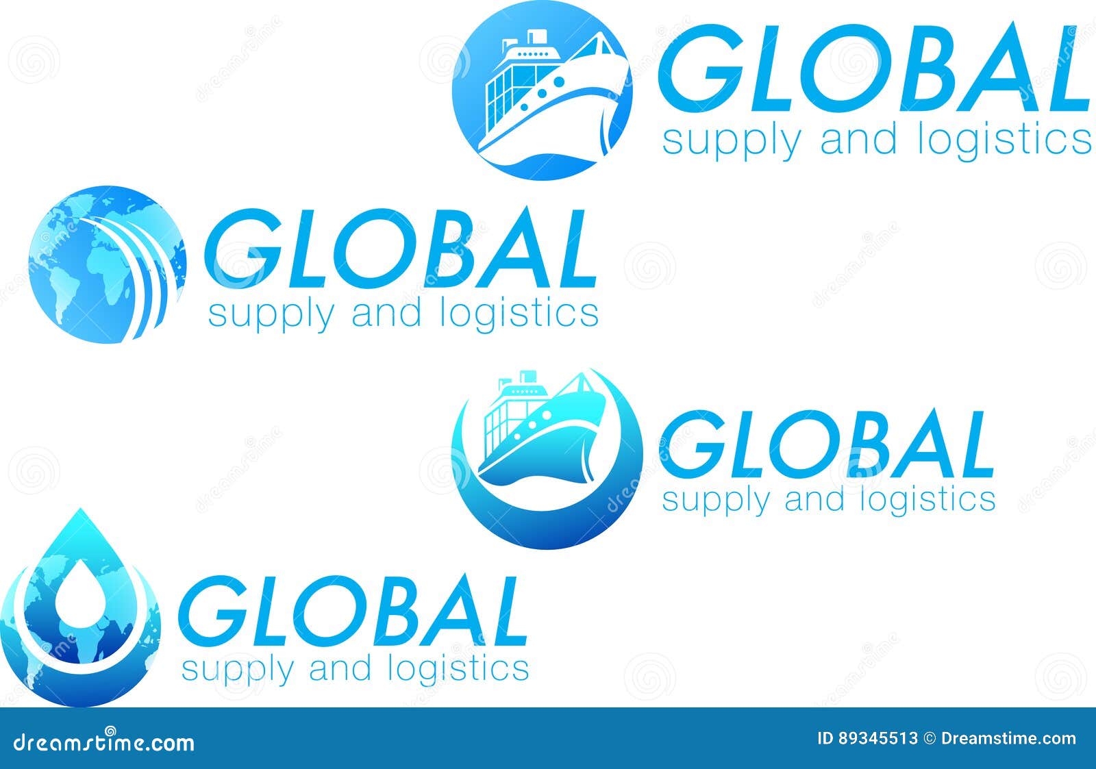 Logos for Supply and Logistics Stock Vector - Illustration of friendly ...