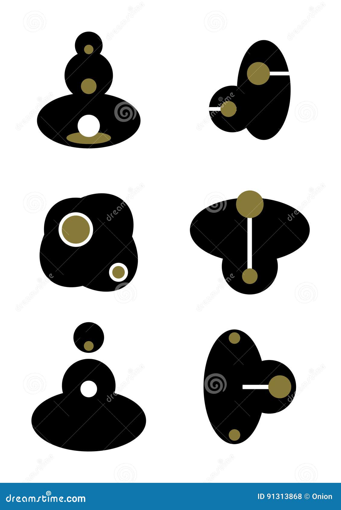 Logos uniques de vecteur illustration de vecteur. Illustration du ...