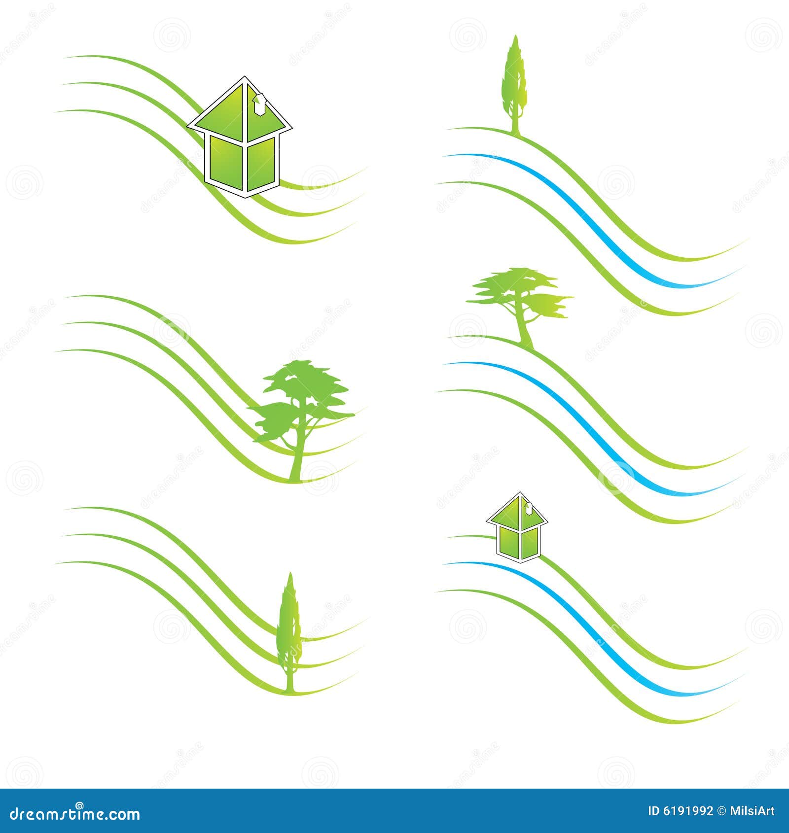 Logos verts illustration de vecteur. Illustration du affaires - 6191992