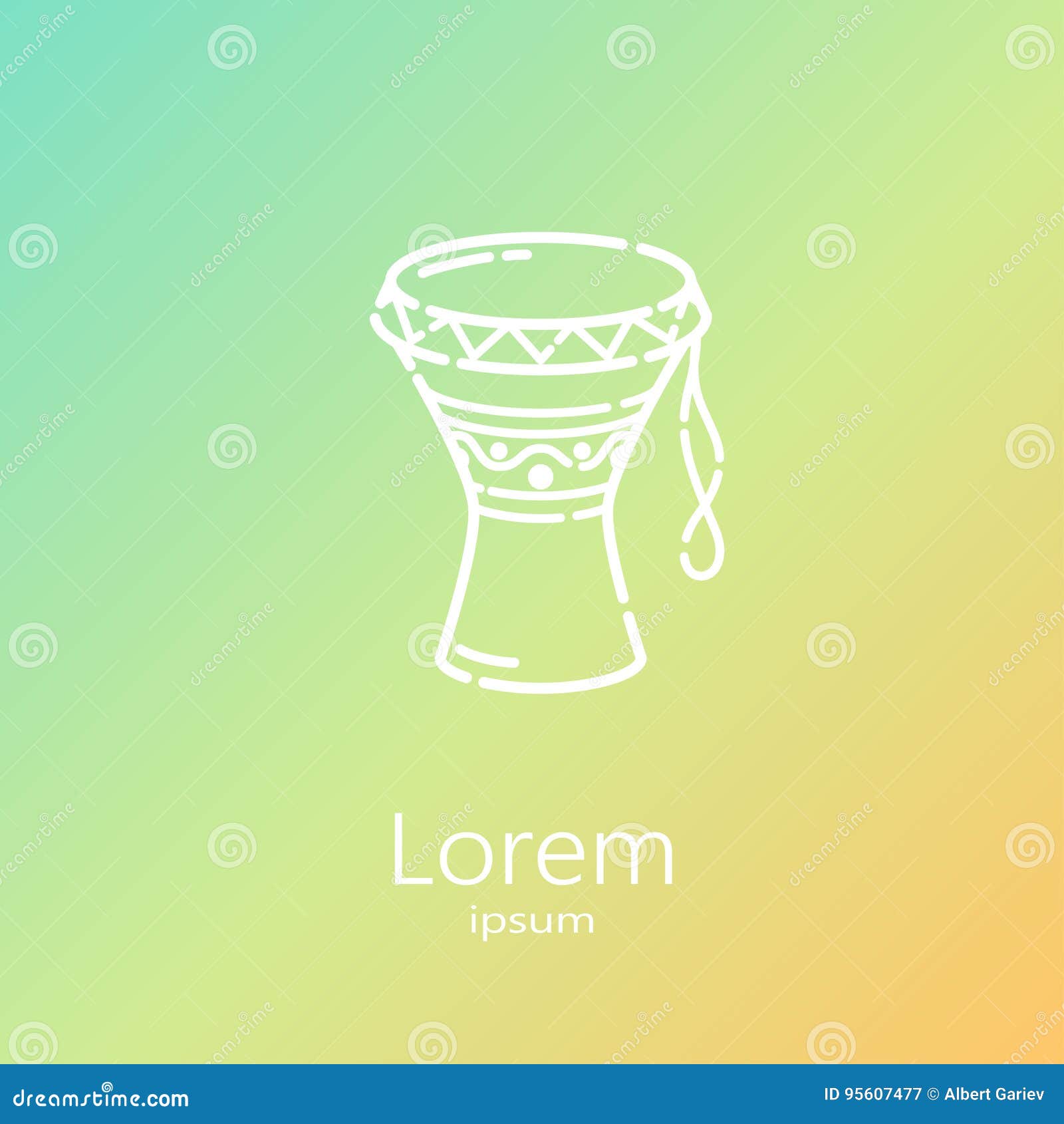 Logoschablone - Trommel stock abbildung. Illustration von eingebürgert ...