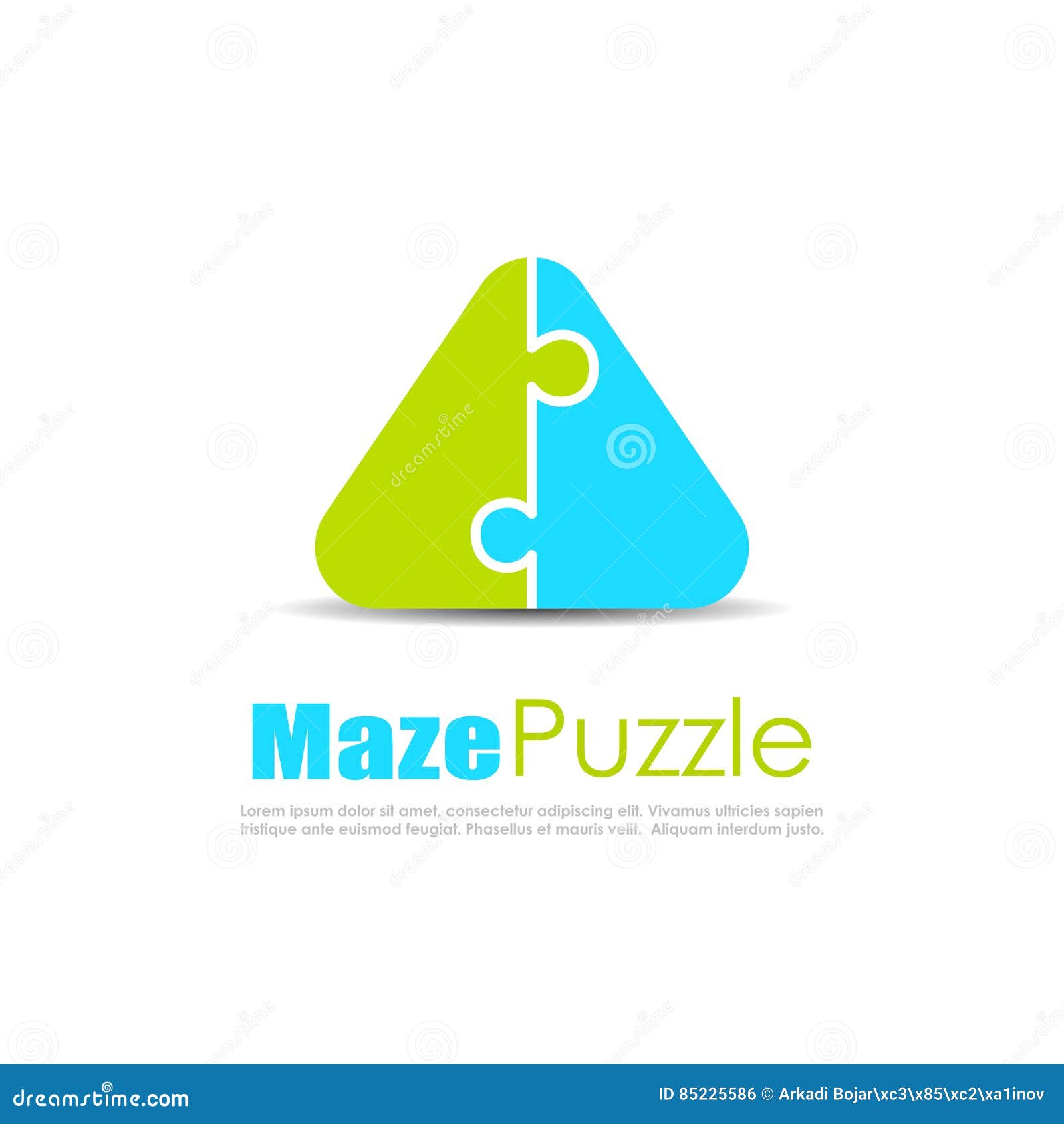 Logotipo Abstrato Do Vetor Do Enigma Ilustração do Vetor - Ilustração ...