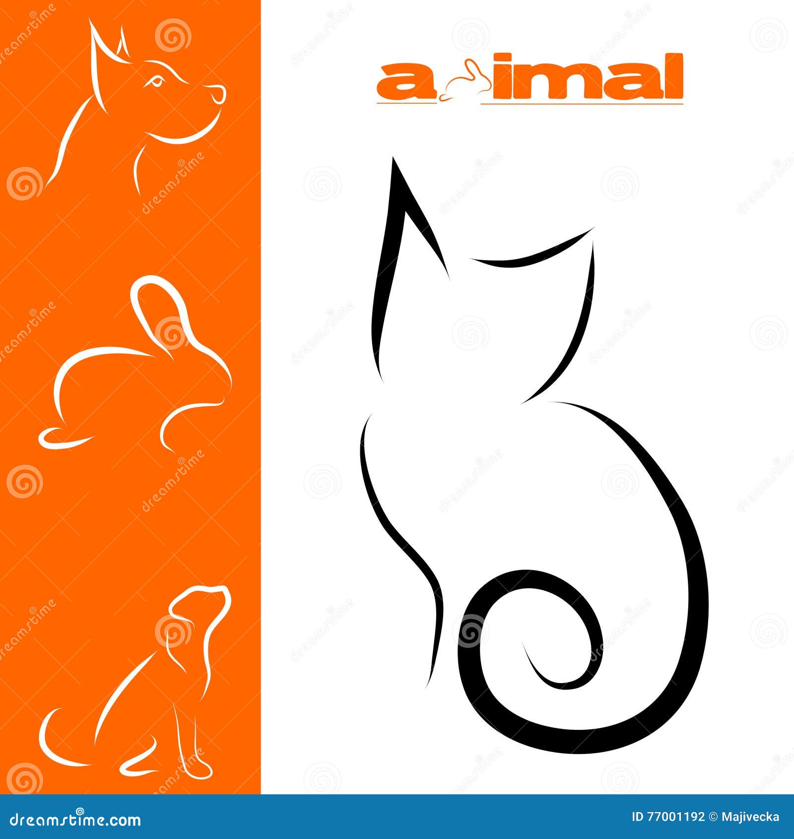 Logotipo animal ilustración del vector. Ilustración de aislado - 77001192