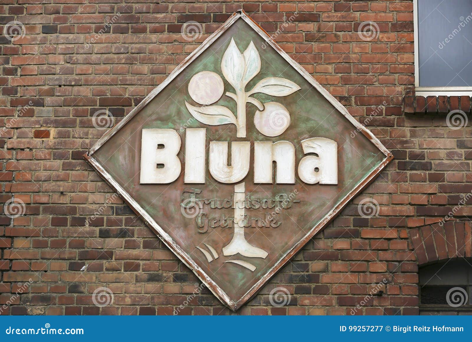 Logotipo antigo de BLUNA fotografia editorial. Imagem de alemanha ...