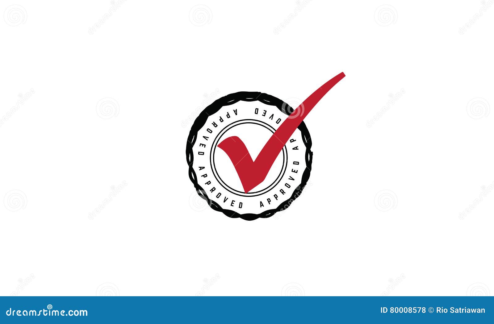 Logotipo Aprobado Del Icono Ilustración del Vector - Ilustración de ...