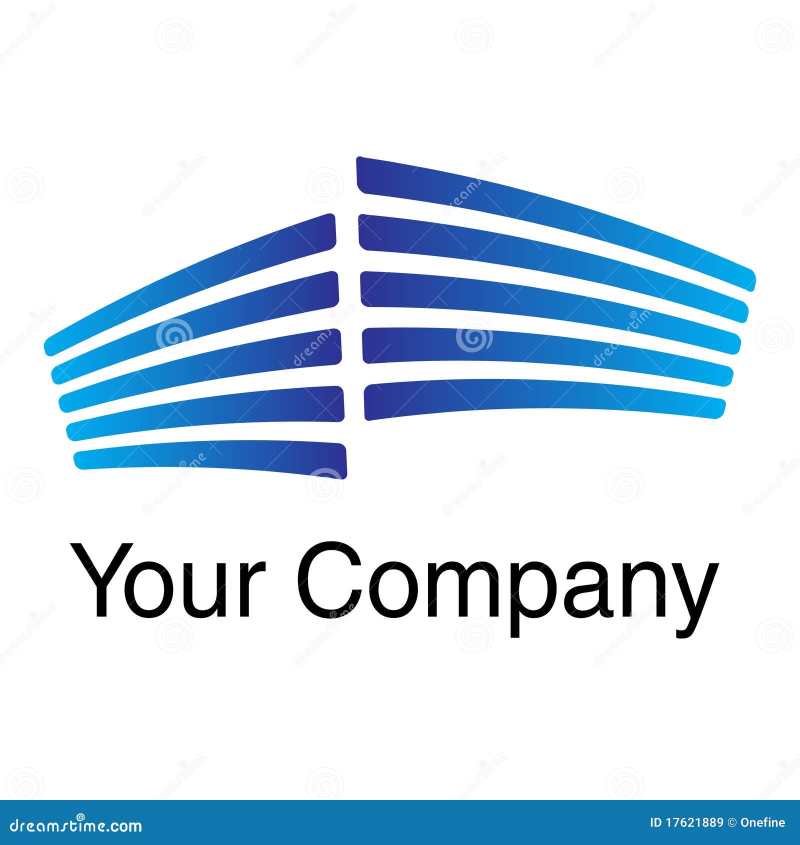 Logotipo-azul ilustração do vetor. Ilustração de redes - 17621889