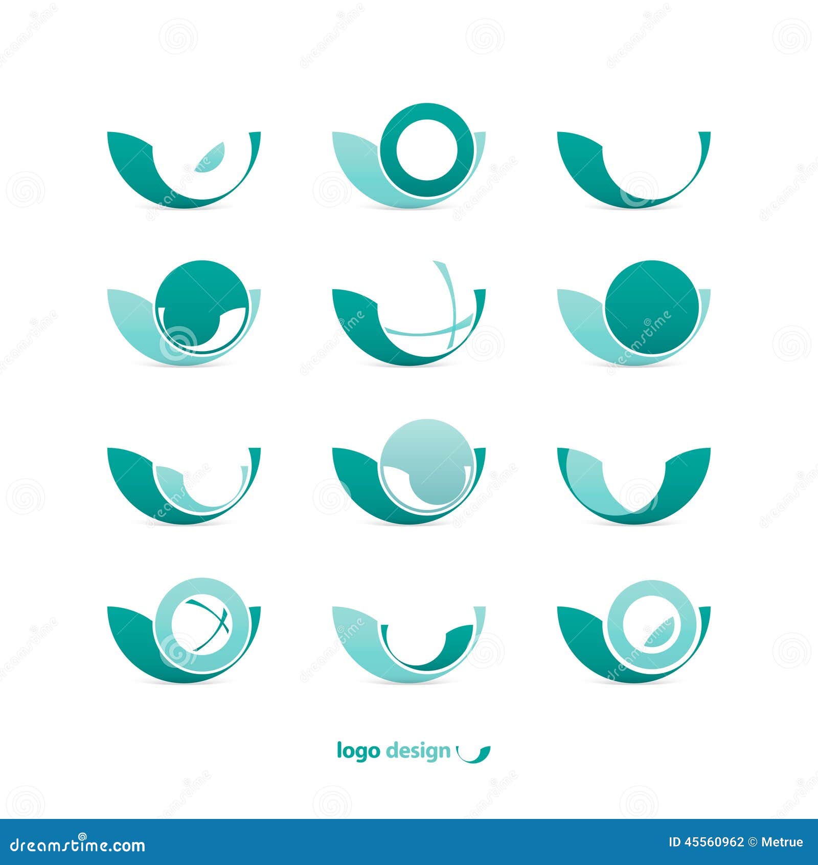 Logotipo azul ilustração do vetor. Ilustração de conceito - 45560962