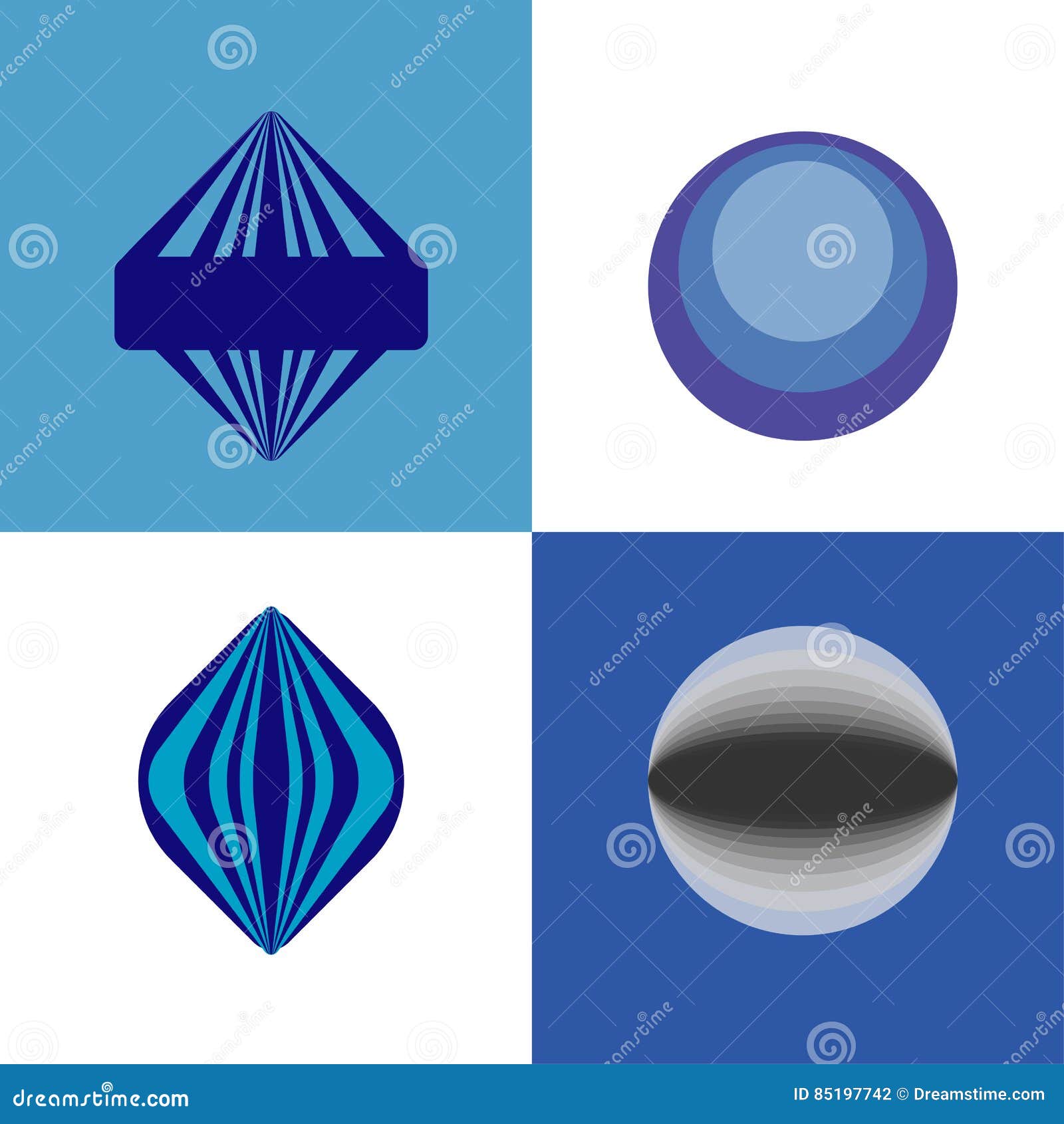 LOGOTIPO Color azul ilustración del vector. Ilustración de ...