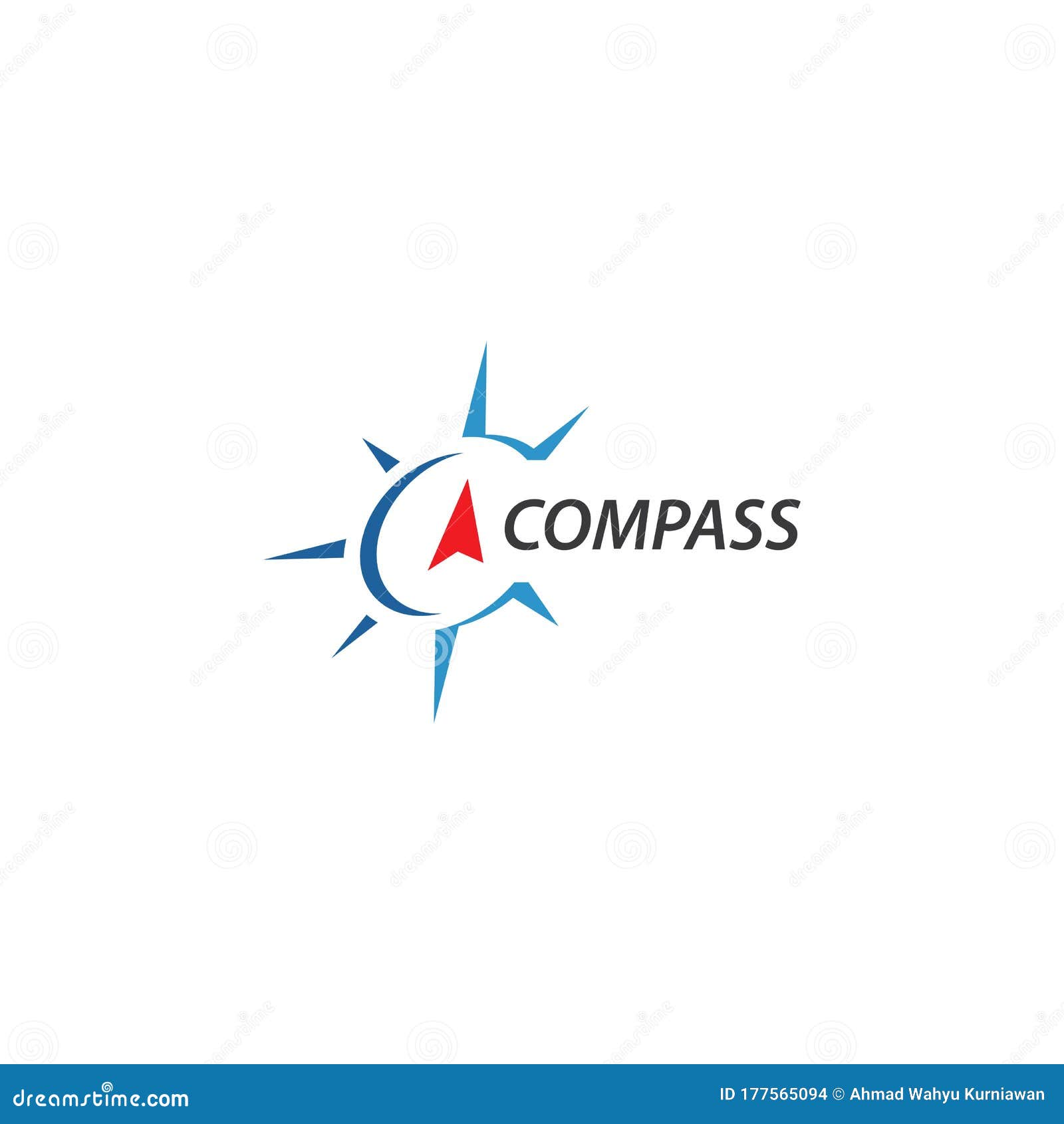 Logotipo compasso ilustração do vetor. Ilustração de nearsighted ...