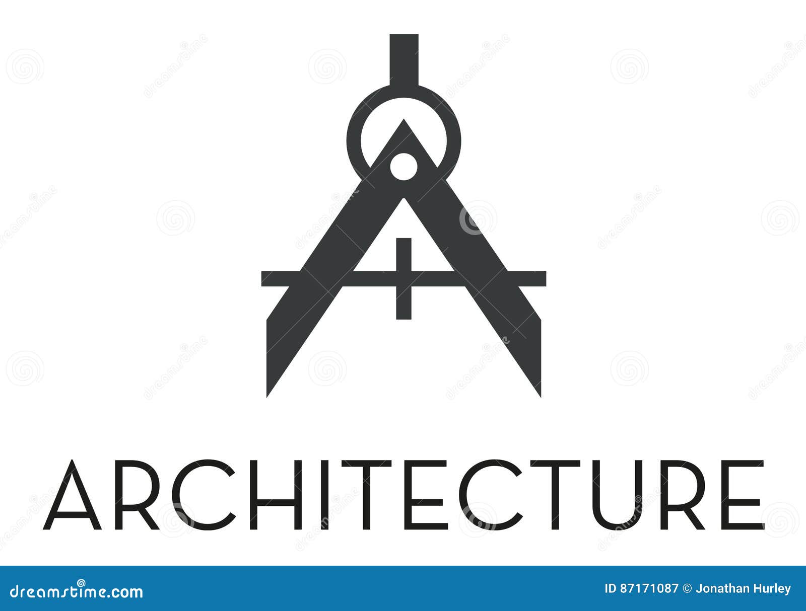 Logotipo da arquitetura ilustração do vetor. Ilustração de divisores ...