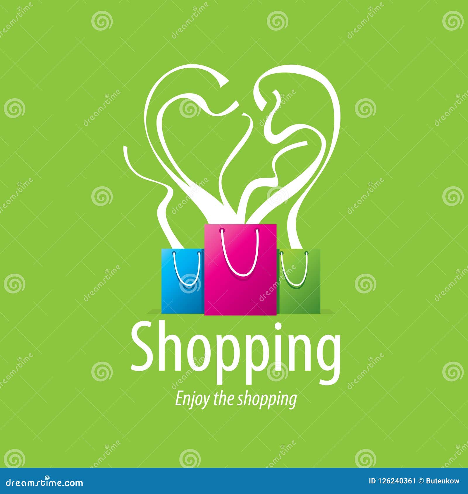 Logotipo Da Compra Do Vetor Ilustração do Vetor - Ilustração de mercado ...