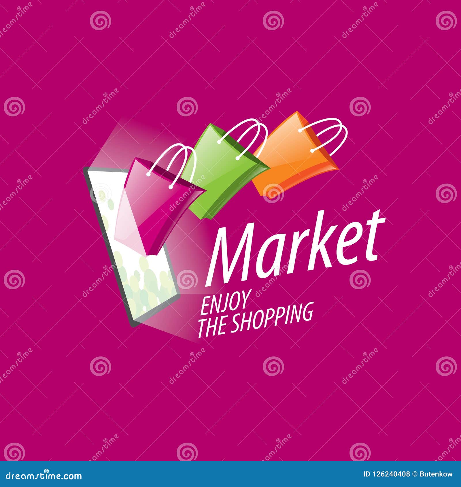 Logotipo Da Compra Do Vetor Ilustração do Vetor - Ilustração de ...