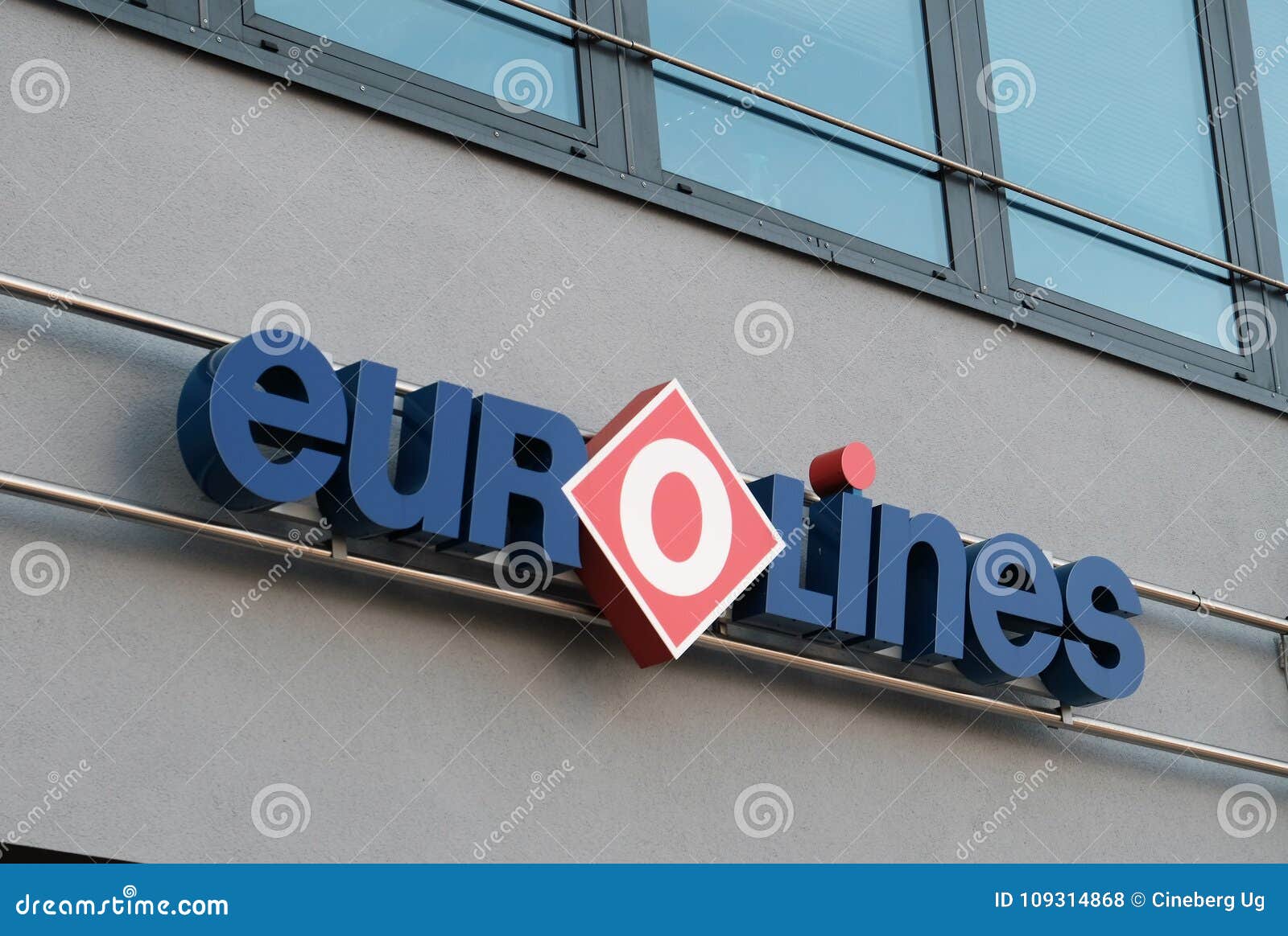 Logotipo Da Empresa De Eurolines Foto de Stock Editorial - Imagem de ...