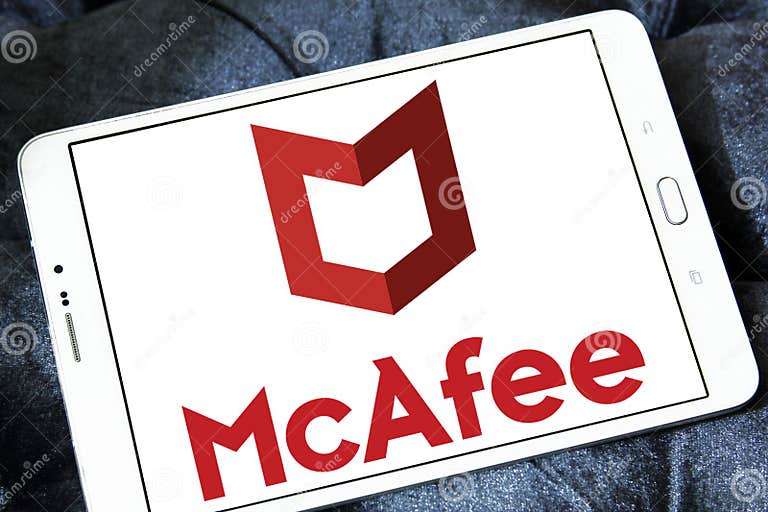 Logotipo Da Empresa De McAfee Foto de Stock Editorial - Imagem de loja, eletrônica: 101167513