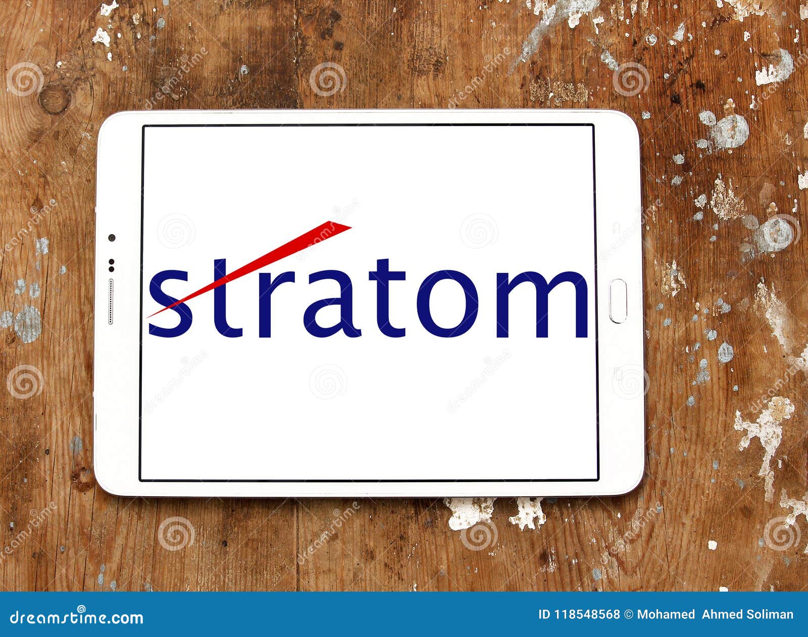Logotipo Da Empresa De Stratom Foto de Stock Editorial - Imagem de ...