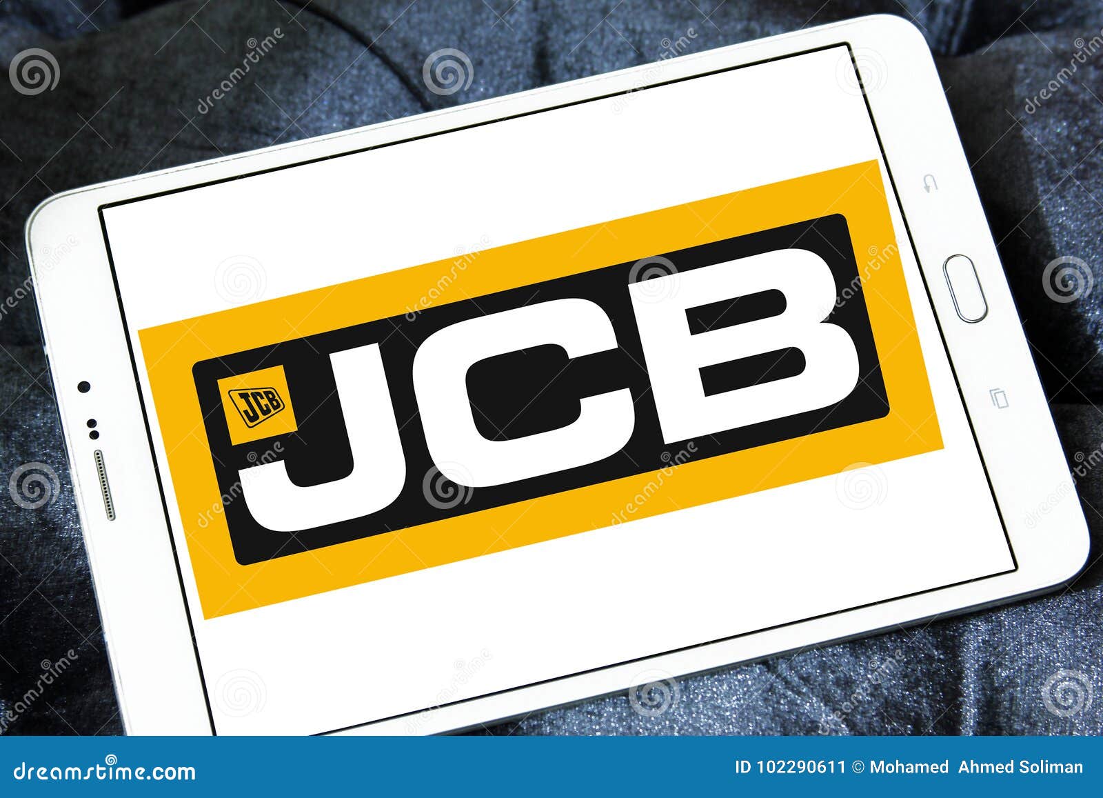 Logotipo da empresa do JCB foto editorial. Imagem de comercial - 102290611
