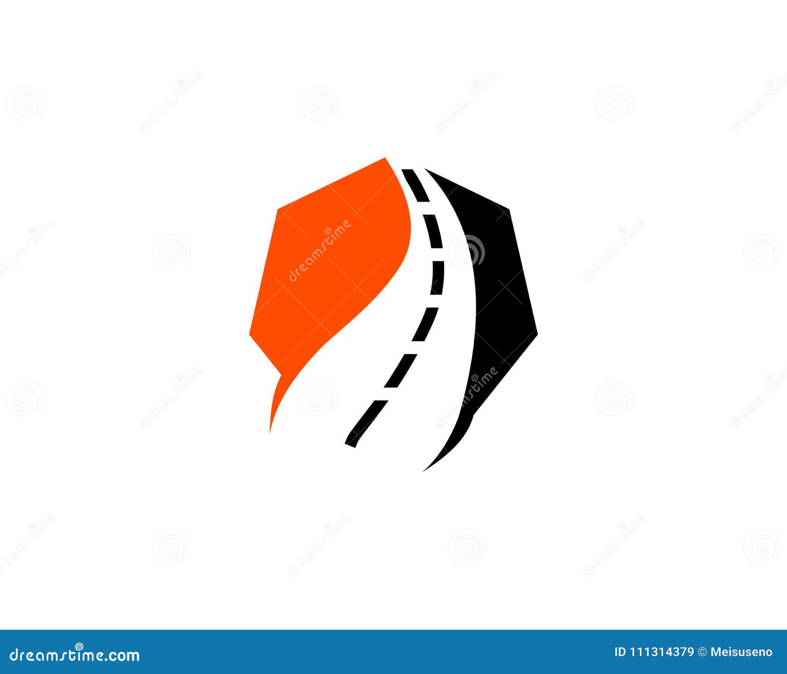 Logotipo da estrada ilustração do vetor. Ilustração de projeto - 111314379