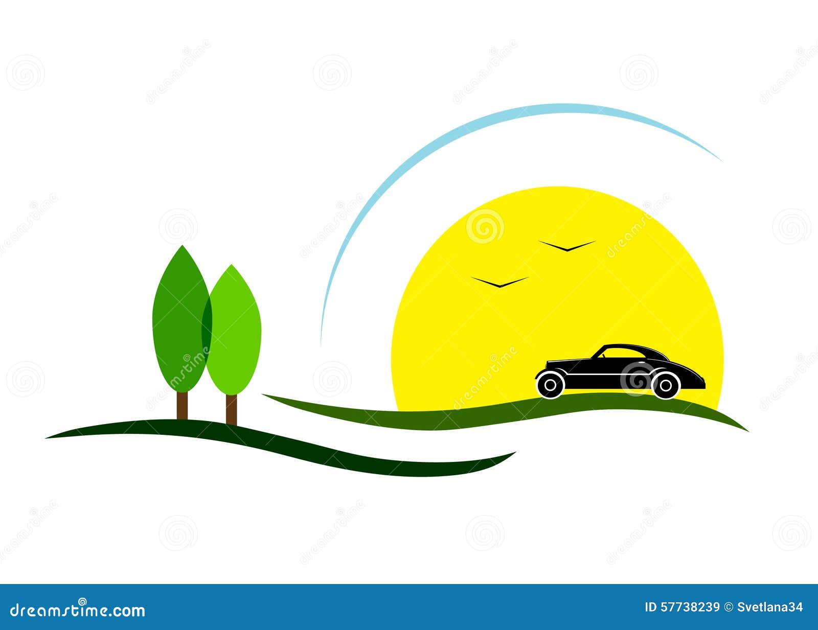 Logotipo da estrada ilustração do vetor. Ilustração de emblema - 57738239