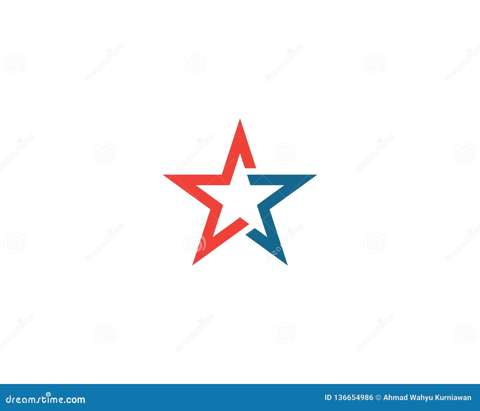 Logotipo da estrela ilustração do vetor. Ilustração de conceito - 136654986