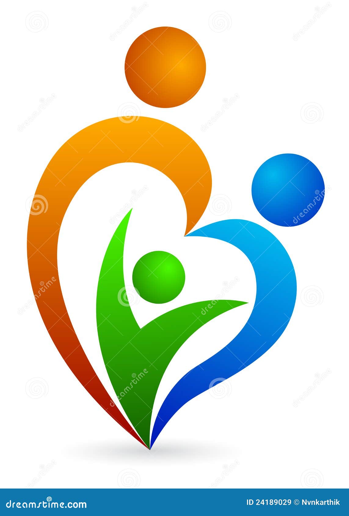 Logotipo da família ilustração do vetor. Ilustração de humano - 24189029