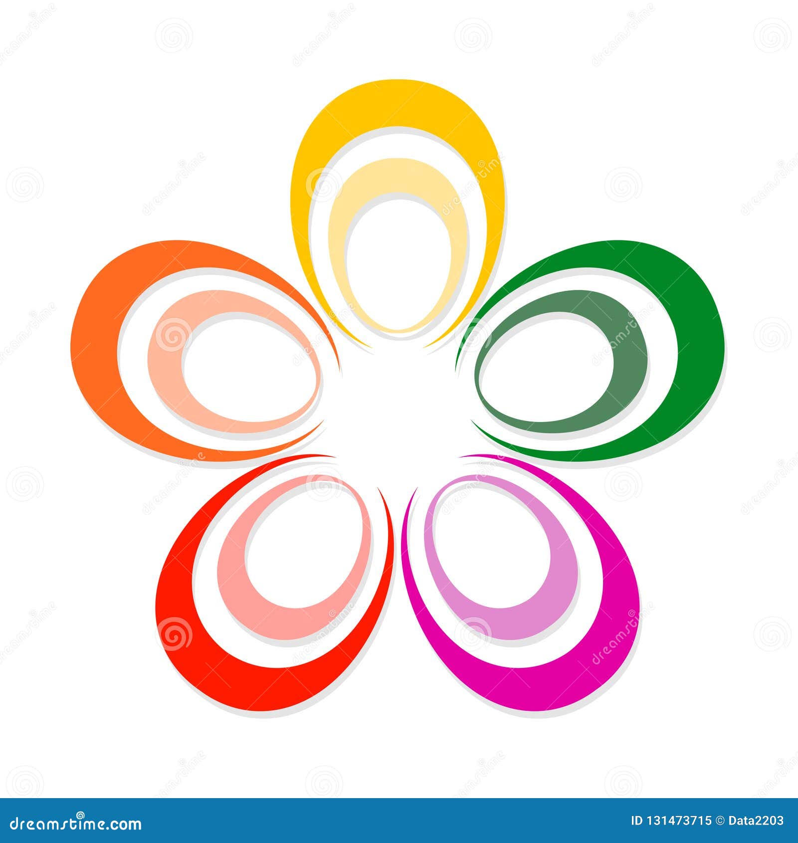 Logotipo da flor ilustração do vetor. Ilustração de projeto - 131473715