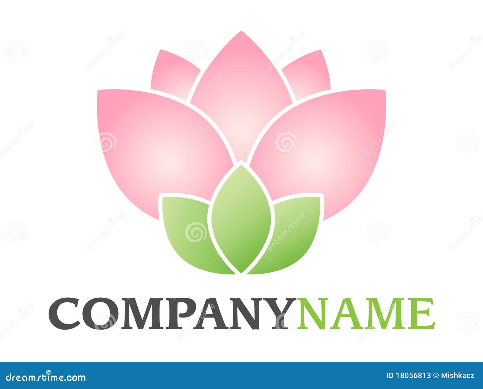 Logotipo da flor ilustração do vetor. Ilustração de grampo - 18056813