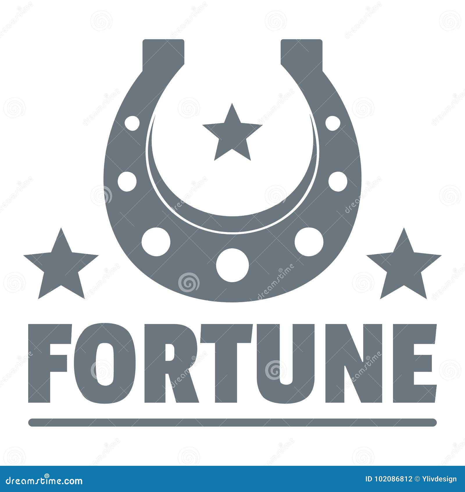 Logotipo Da Fortuna, Estilo Do Vintage Ilustração do Vetor - Ilustração ...