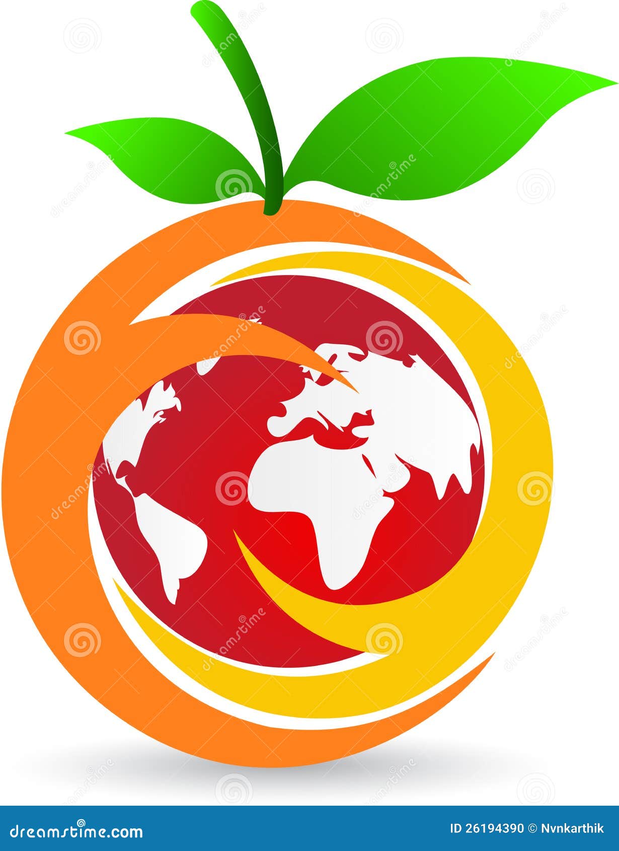 Logotipo da fruta ilustração do vetor. Ilustração de ambiental - 26194390