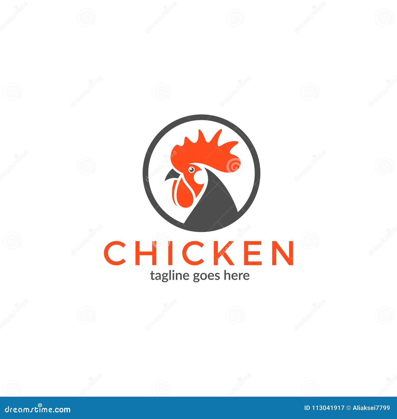 Logotipo da galinha ilustração do vetor. Ilustração de estilizado ...