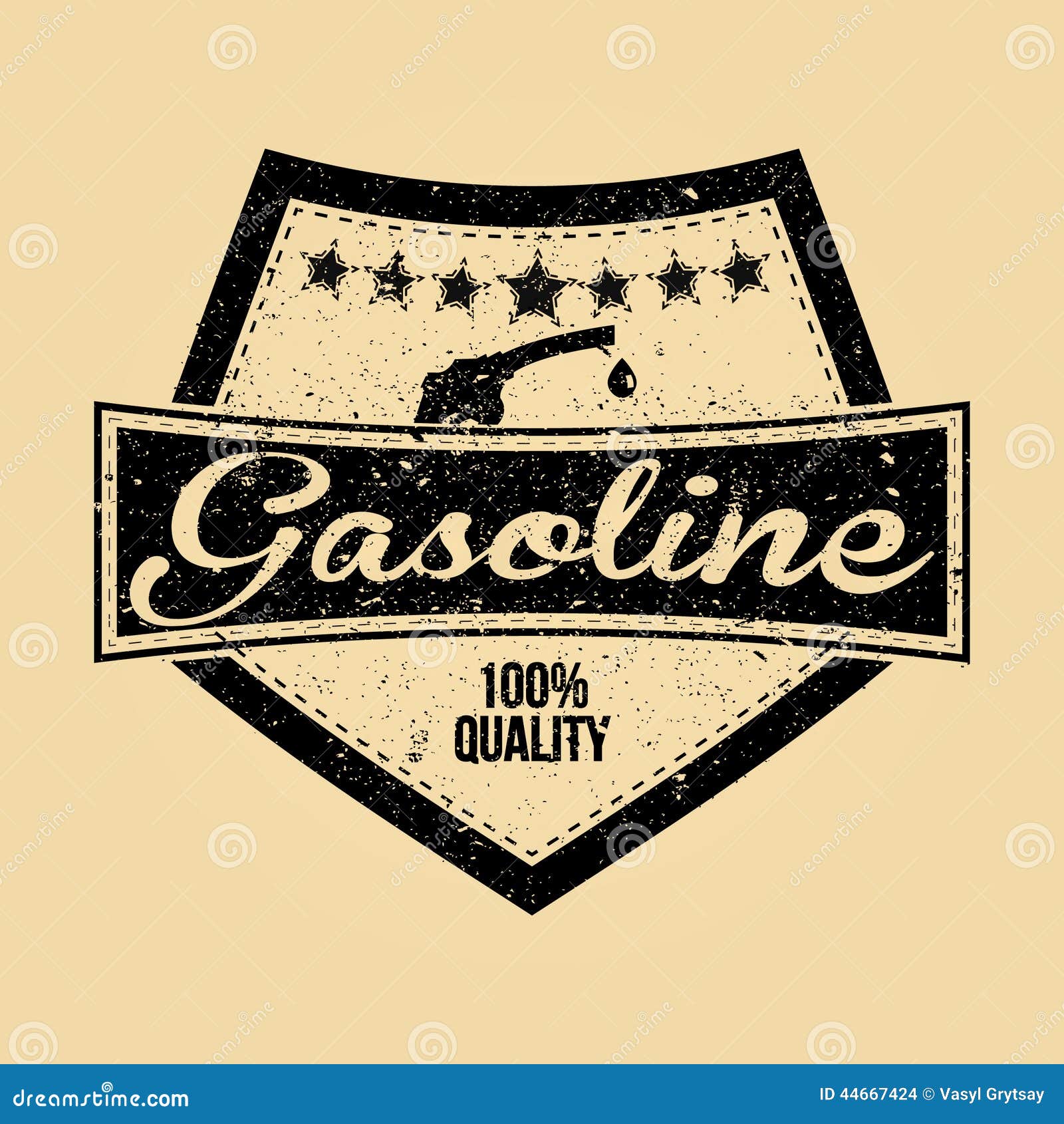 Logotipo da gasolina ilustração stock. Ilustração de preto - 44667424