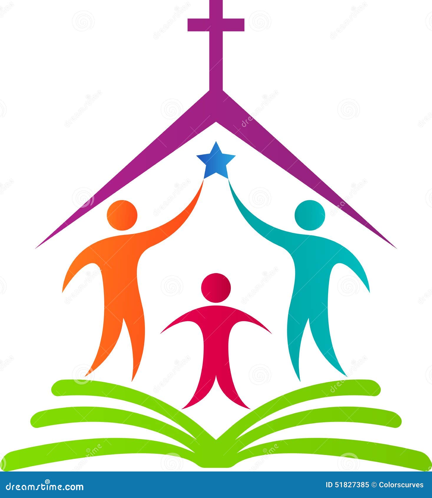 Logotipo da igreja ilustração do vetor. Ilustração de arquitetura ...