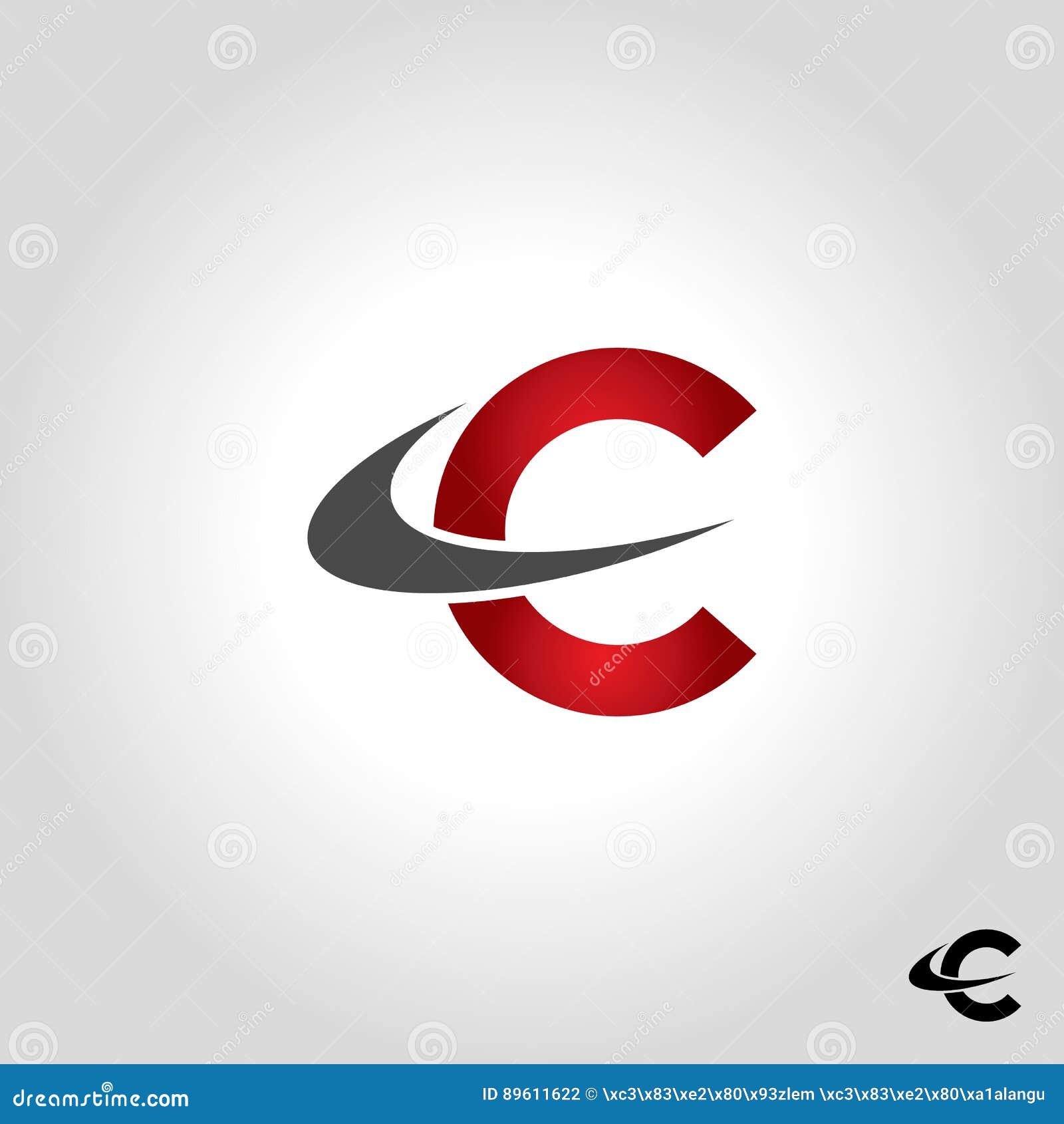 Logotipo da letra C ilustração do vetor. Ilustração de elegância - 89611622