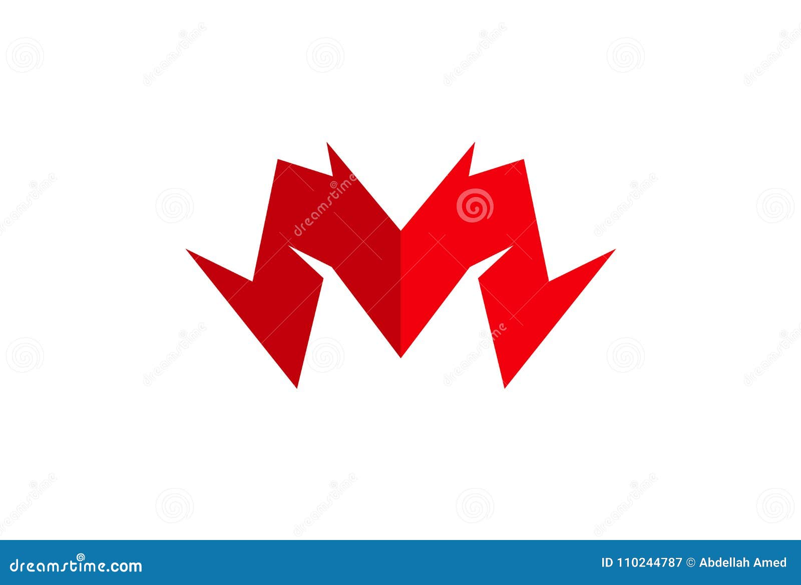 Logotipo Da Letra Do Monstro M Ilustração do Vetor - Ilustração de ...