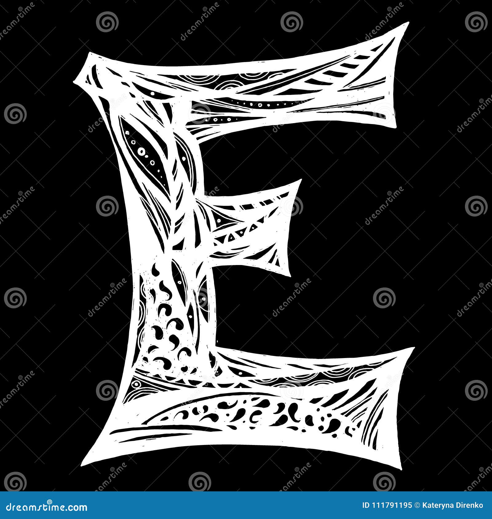 Logotipo Da Letra E Projeto De Letra De E Ilustração do Vetor ...