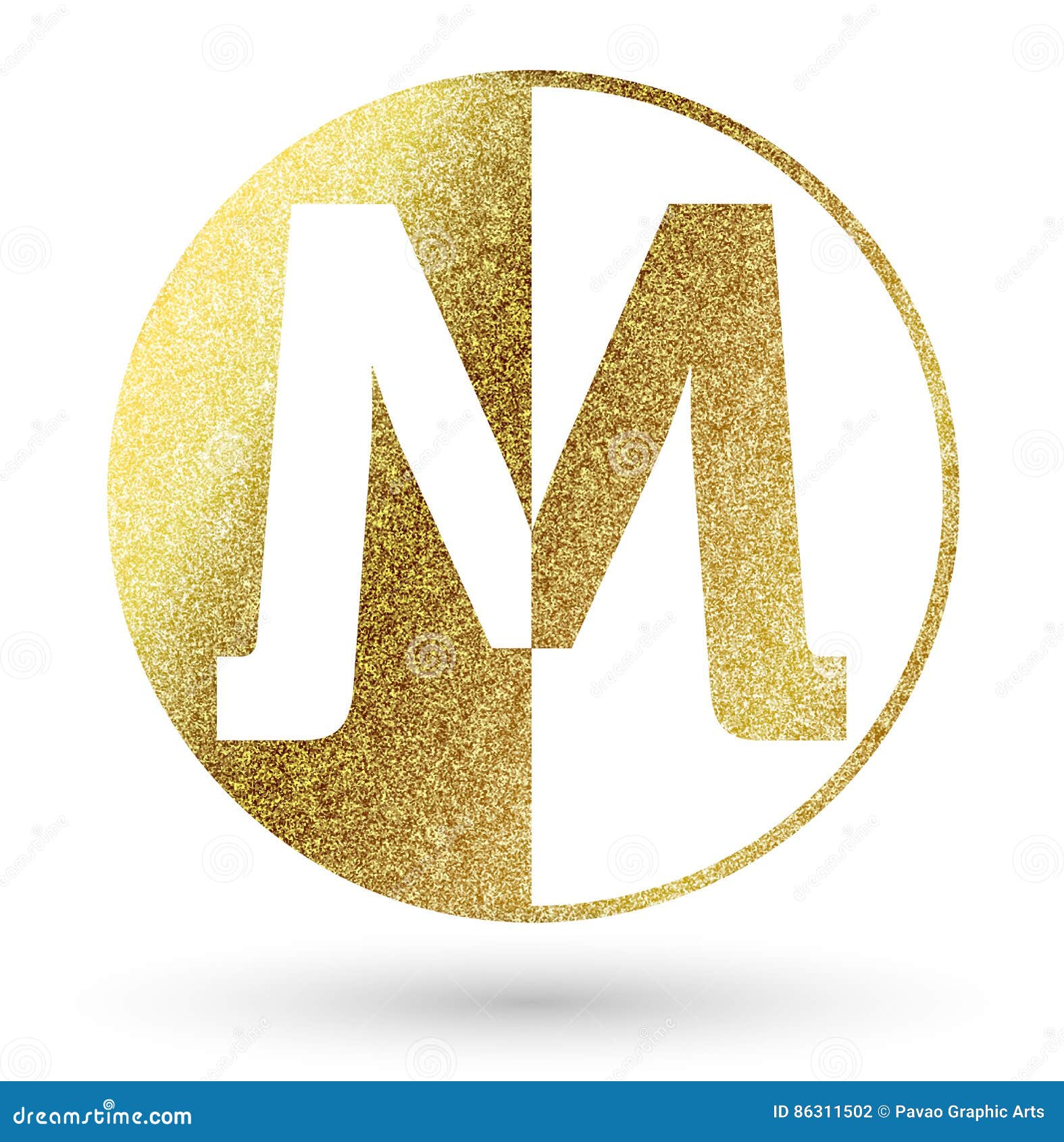 Logotipo da letra M ilustração do vetor. Ilustração de etiqueta - 86311502