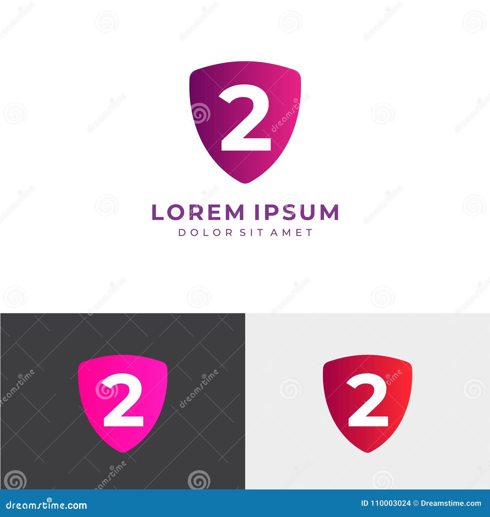 Logotipo Da Letra 2 Vetor Do Projeto De Letra De C Com Protetor ...