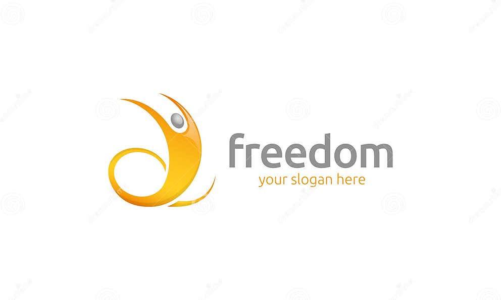 Logotipo da liberdade ilustração stock. Ilustração de logotipo - 90553695
