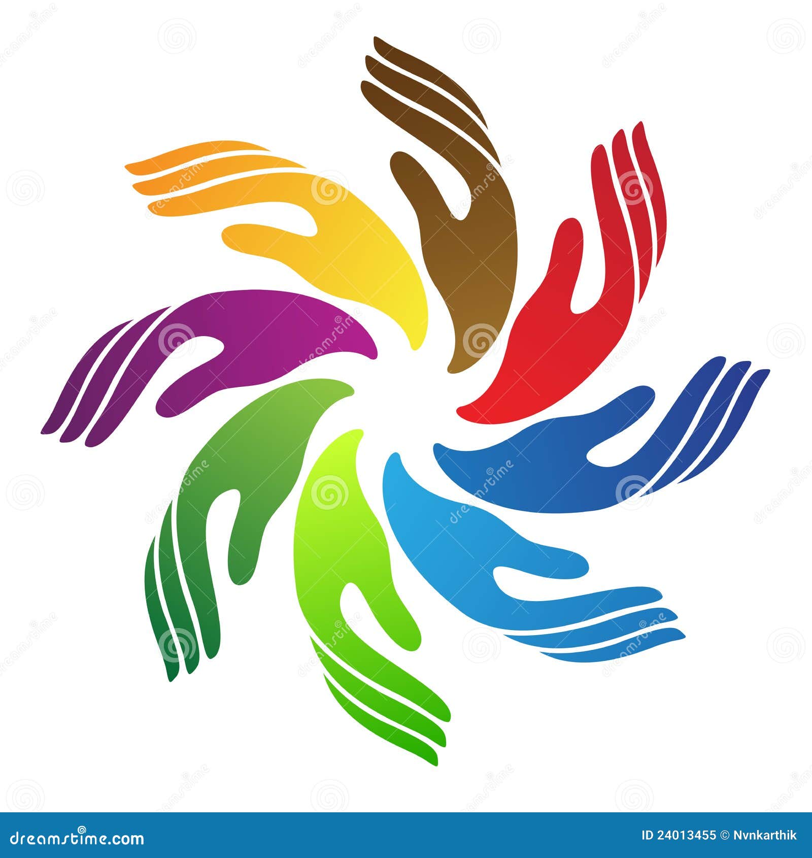 Logotipo da mão ilustração do vetor. Ilustração de accionistas - 24013455