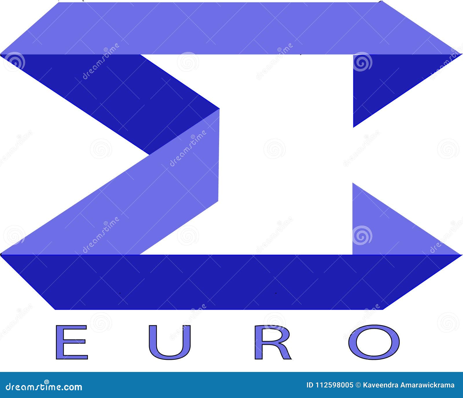 Logotipo da marca do Euro ilustração do vetor. Ilustração de bordas ...
