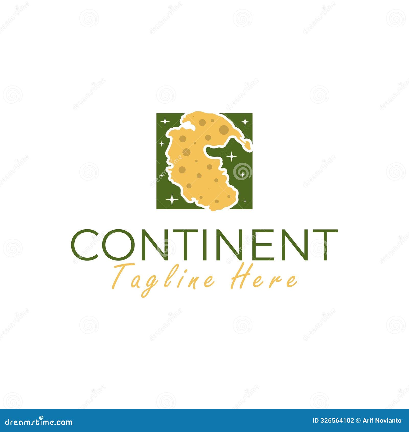 Logotipo Da Pangea Do Supercontinente Antigo Ilustração Stock ...