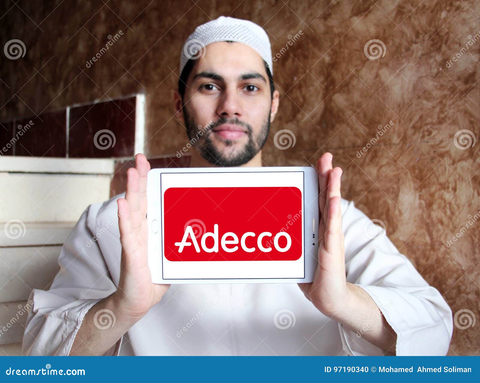 Logotipo de Adecco imagem editorial. Imagem de companhia - 97190340