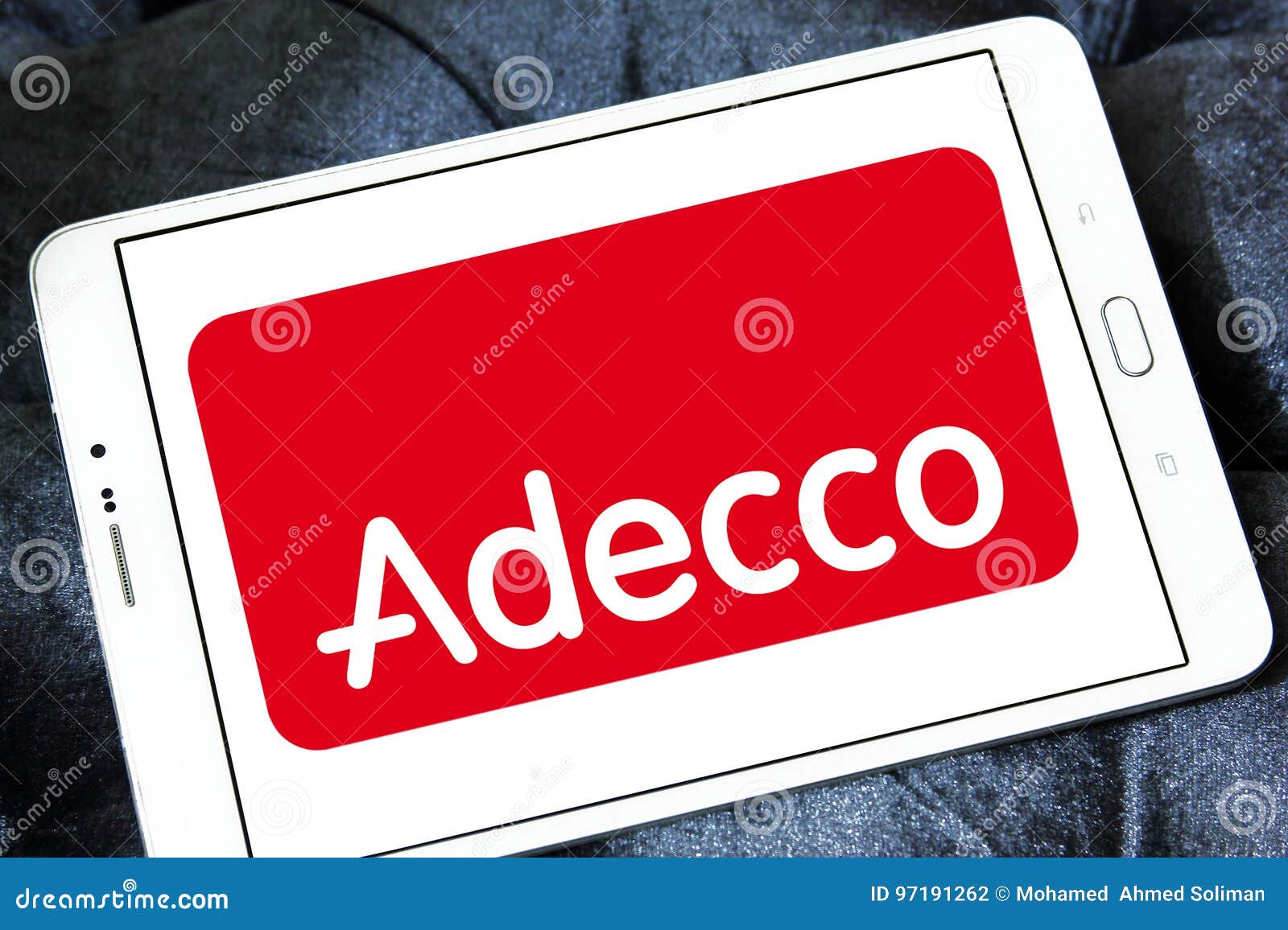 Logotipo de Adecco fotografía editorial. Imagen de vector - 97191262