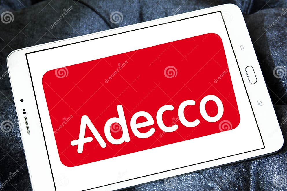 Logotipo de Adecco fotografía editorial. Imagen de vector - 97191262