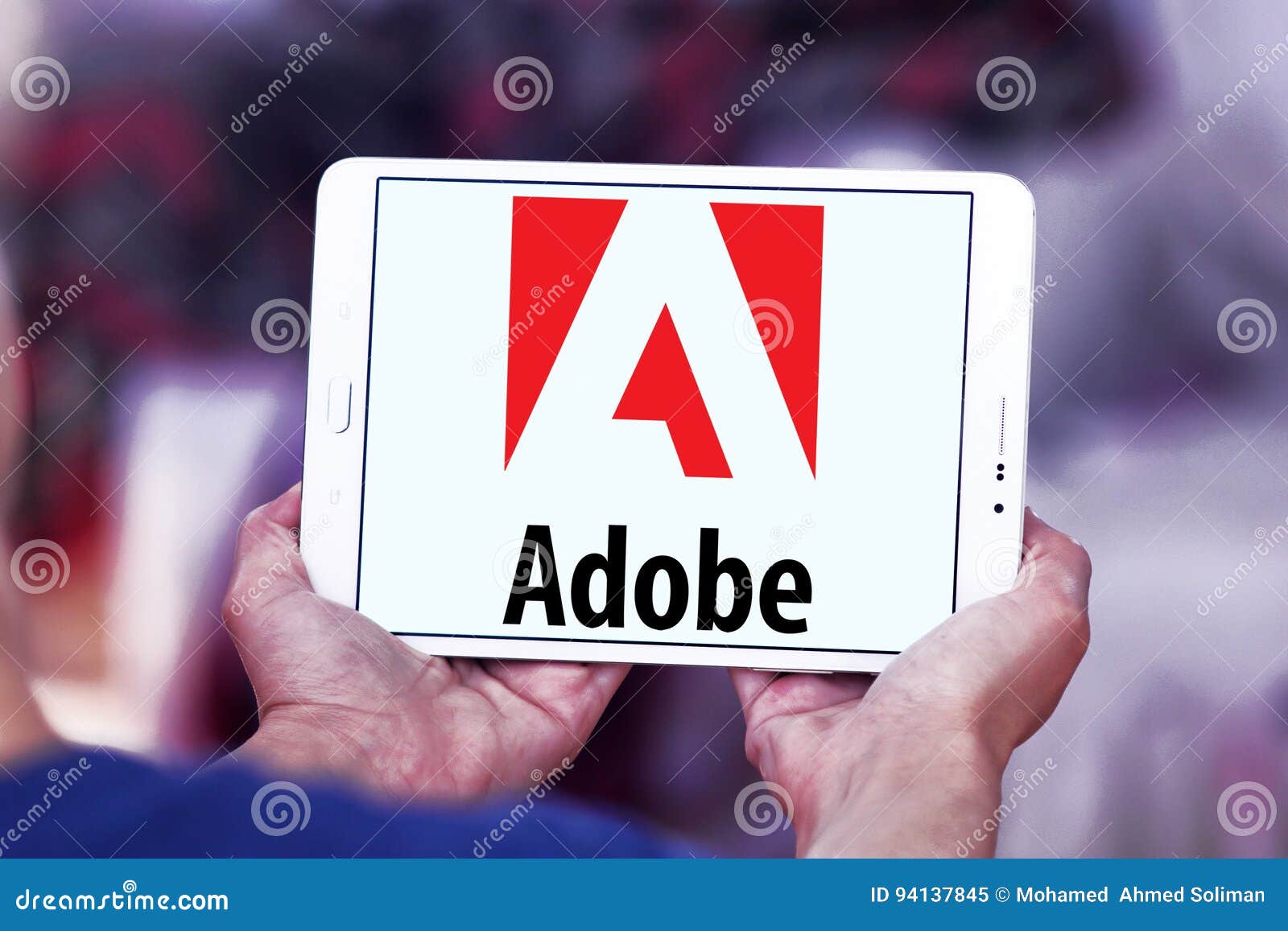 Logotipo de Adobe imagem editorial. Imagem de tabuleta - 94137845