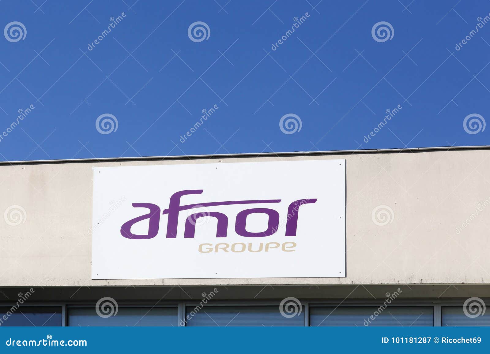 Logotipo De Afnor En Una Pared Fotografía editorial - Imagen de ...