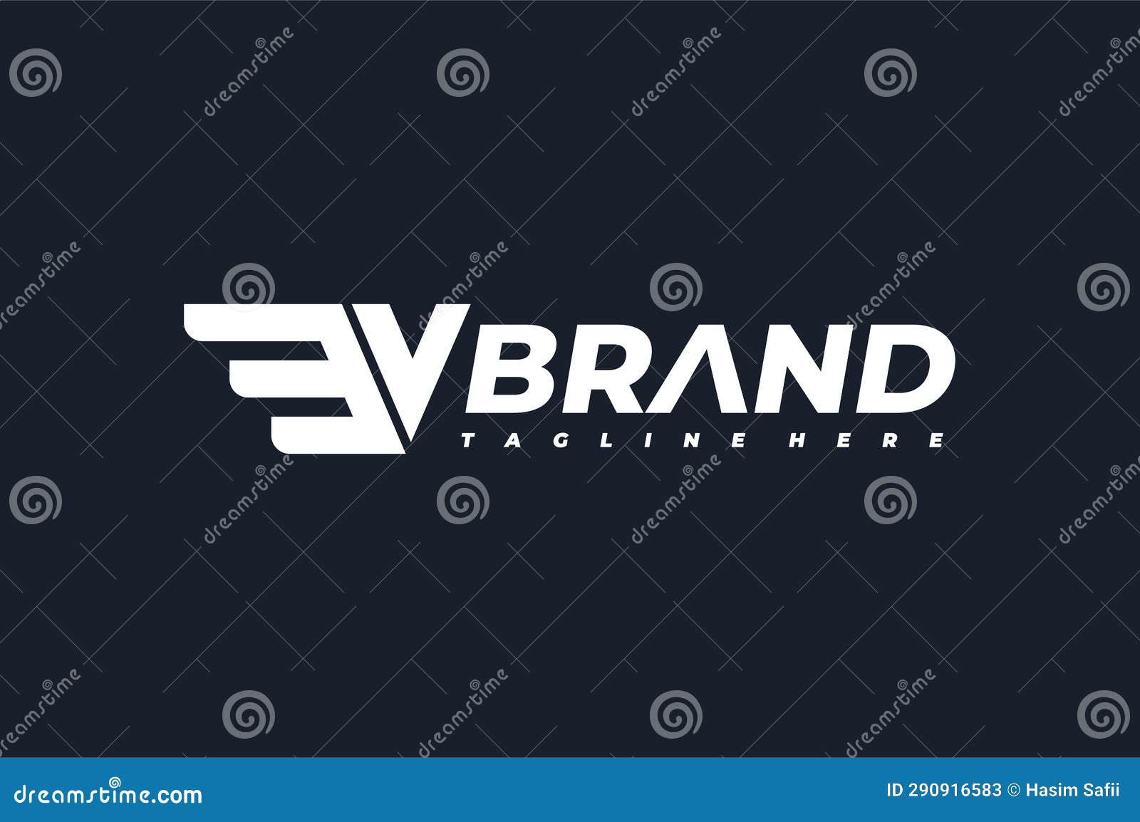 Logotipo de asa v ilustração do vetor. Ilustração de conceito - 290916583