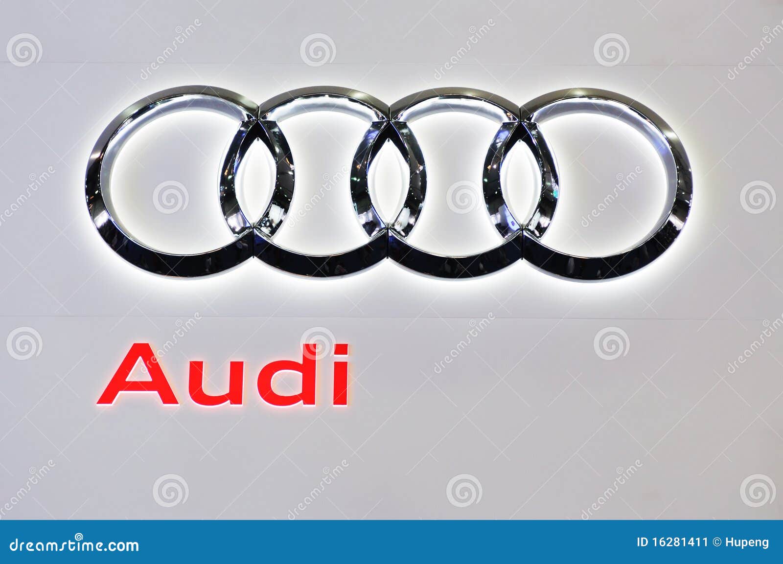 Logotipo de Audi foto editorial. Imagem de brilhante - 16281411